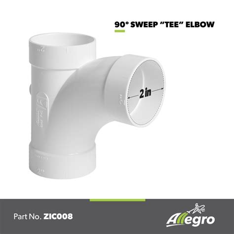 Hoover Central Vacuum Standard 90 Degree Pvc Sweep Tee