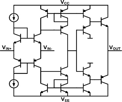 Schematic Of The Current Feedback Operational Amplifier Download Scientific Diagram