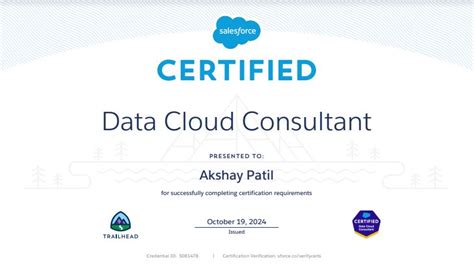 Akshay Patil On Linkedin Salesforce Datacloud Certification Data Trailhead Dataanalytics