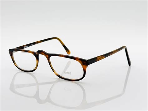 Vintage 90s Eyeglasses Unique Tortoise Brown Half Moon Glasses Frame