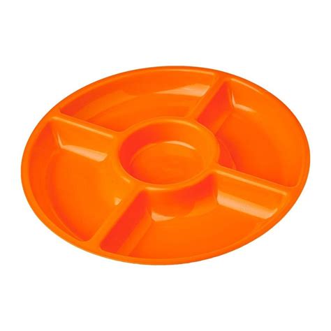Round Compartment Tray Colourful Chinese Lunar New Year Snack Tray Plastic Food Storage Ideas