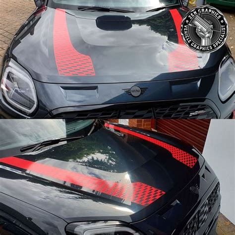 Zen Graphics Die Cut Mini U25 Countryman Bonnet Stripes Stickers