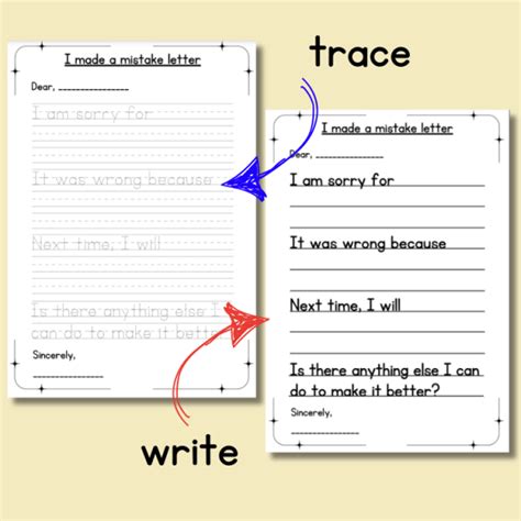20 Classroom Incident Student Apology Letters With Picture And 2 Letters