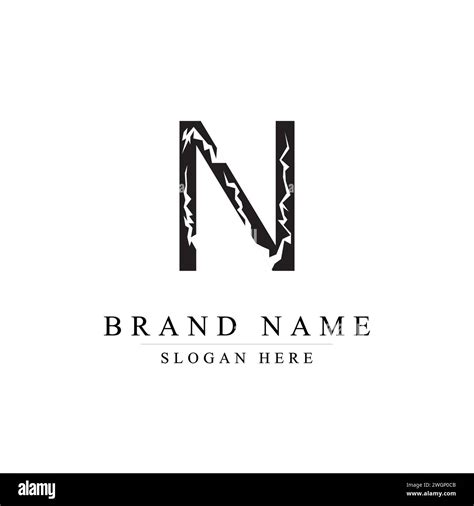 N Logo Energy Vector For Identity Company Initial Letter N Volt Template Vector Illustration