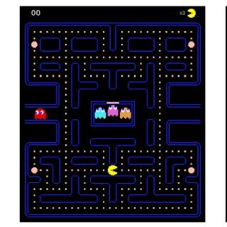 The Original Pac Man Map Without Left And With Center Pellets Download Scientific Diagram