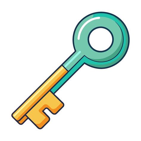 Desenho De Ilustração De Clipart De Chave Vetor Premium Gerado Com Ia