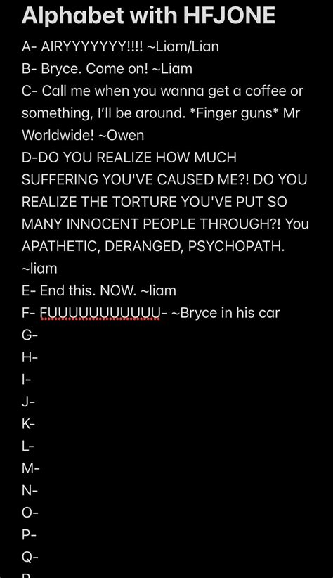 Alphabet With Hfjone Whats G R Hfjone