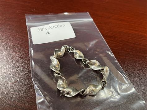 Lot Sterling Silver Bracelet33 Grams