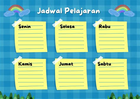 Halaman 5 Gunakan Template Jadwal Kelas Keren Gratis Canva