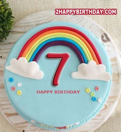 Happy 7th Birthday Cake With Name 2happybirthday