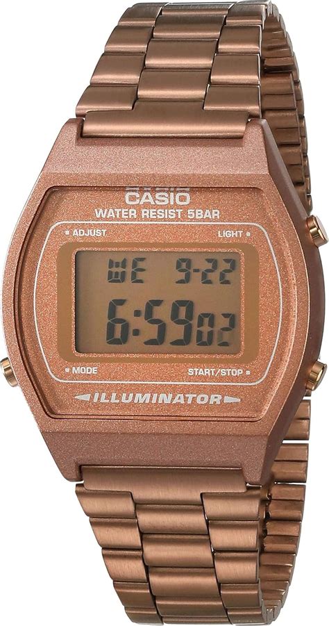 Casio Unisex Classic B640wc 5avt Vintage Watch Rose Gold One Size