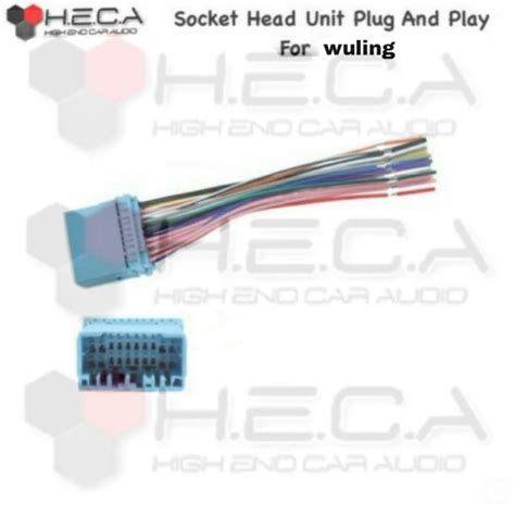 Jual Wuling Socket Soket Kabel Audio Head Unit Pnp Plug And Play Wuling Biru Di Seller High