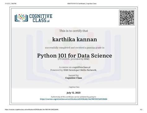 Karthika Kannan On Linkedin Python Certificateofcompletion Datascience