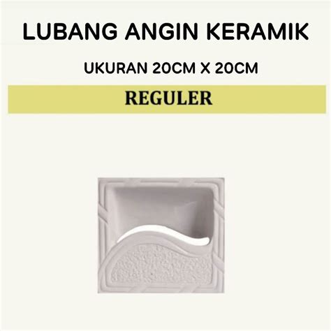 Jual 20cm X 20cm Trisensa Lubang Angin Keramik Model Tutup Tidak