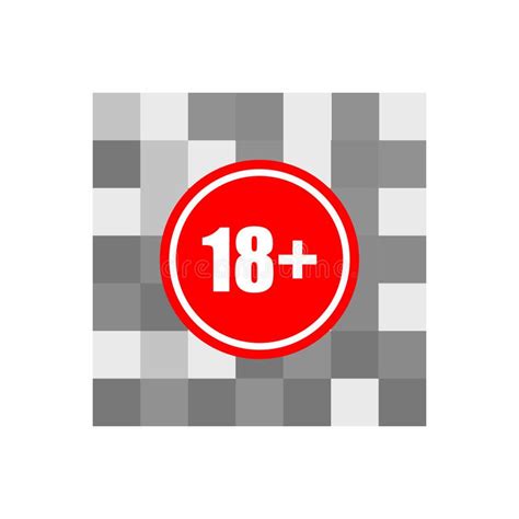 Censored Pixel Effect Censor Blur Effect For Sensitive Content Pixel Censored Sign For 18 Plus