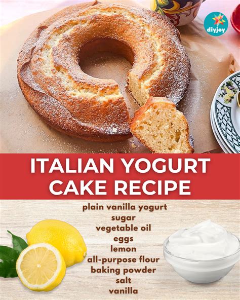 Italian Yogurt Cake Recipe Yogurt Cake Greek Yogurt Recipes Vanilla