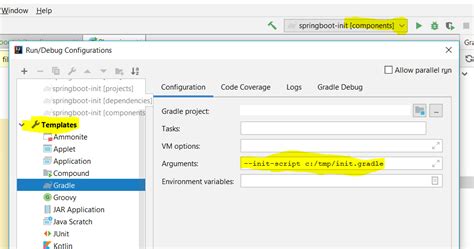 Java Is It Possible To Use An Init Gradle Script In Intellij Idea Stack Overflow