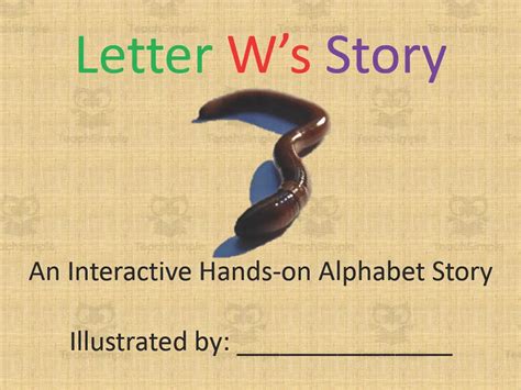 Alphabet Story Book Letter W Interactive Book By Teach Simple