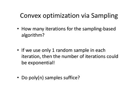 High Dimensional Sampling Algorithms Santosh Vempala Mlss 2012
