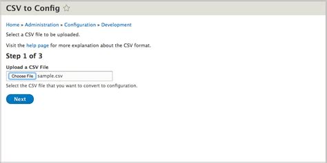 Instructions CSV To Config Drupal Wiki Guide On Drupal Org