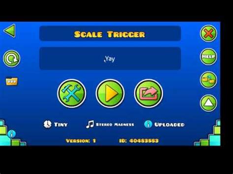 How To Make Scale Triggers In Geometry Dash YouTube
