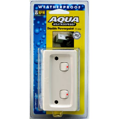 Hpm External Weatherproof Double Powerpoint Bunnings Warehouse