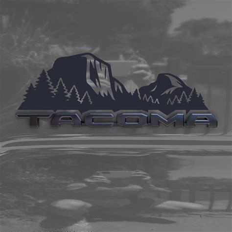Yosemite Tacoma Badge Decal El Capitan And Half Dome Vinyl Sticker For