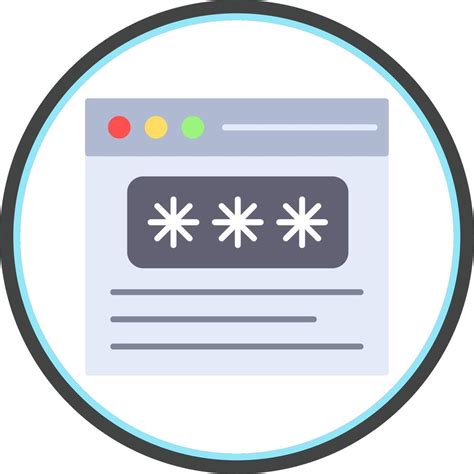 Password Flat Circle Icon 38837996 Vector Art At Vecteezy