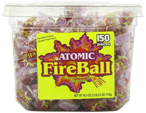Atomic Fireball Cinnamon Candy Tub 150 Pieces At Mighty Ape Nz