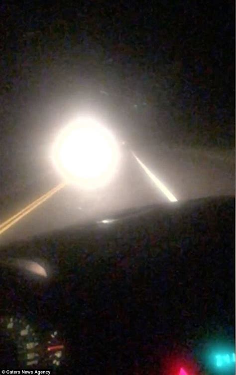 Ghostly Orb Spotted Floating Along A Country Road In Us By Driver