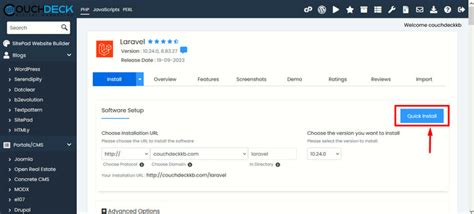 How To Setup Laravel Couchdeck