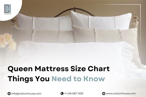 Queen Mattress Size Chart Things You Need To Know Cotton House