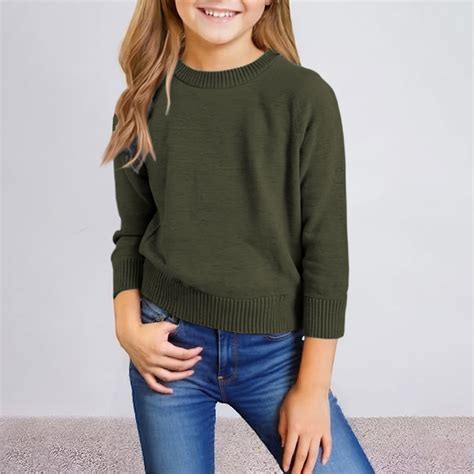 Lttvqm Sweaters For Teen Girls Cotton Knit Size 18 24 Months Long