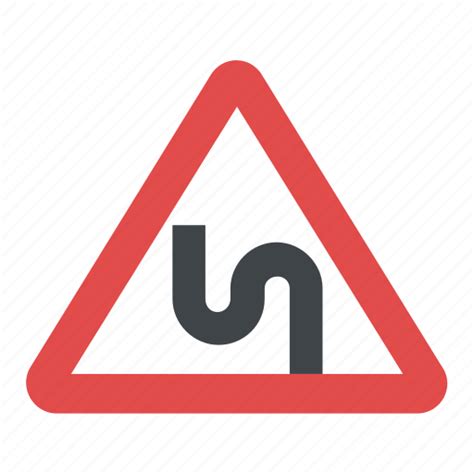Curve Warning Sign Curvy Road Sign Dangerous Curve Ahead Sign