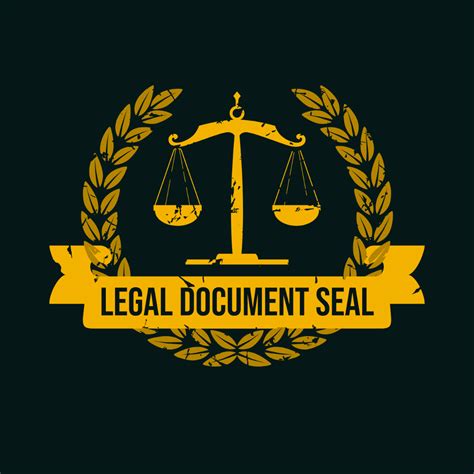 Free Legal Document Seal Logo Template To Edit Online