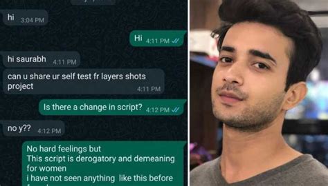 actor saurabh verma said no to derogatory layer r shot ad banned for