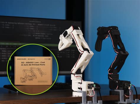 so arm101 3d printed robotic arm frame open source robotics kit for