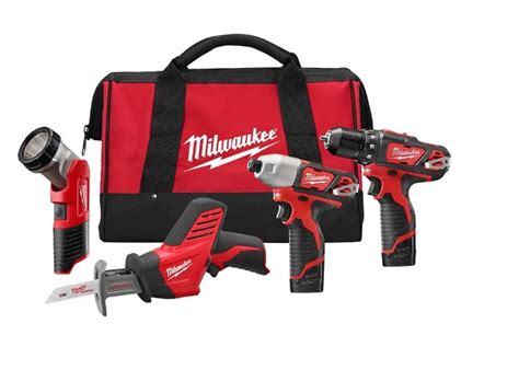 Milwaukee 2498 25 Combo Kit M12 12 V Cordless Brushed 5 Tool