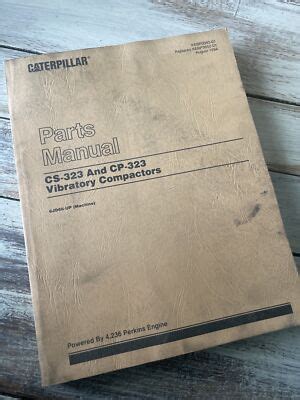 Caterpillar Cat Cp 323 Cs 323 Compactor Parts Manual 6jd66 Up Book
