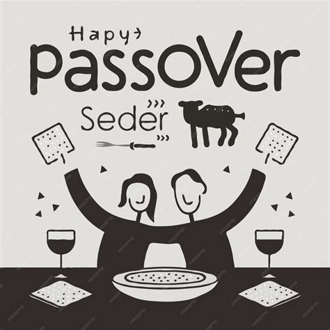 Premium Vector A Poster For A Celebration Called Passover Day