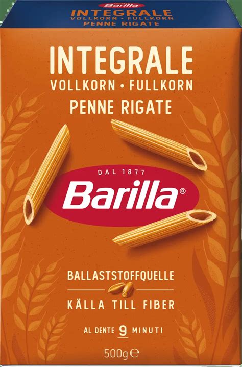 Penne Rigate Integrale Pasta Nudeln Vollkorn Barilla