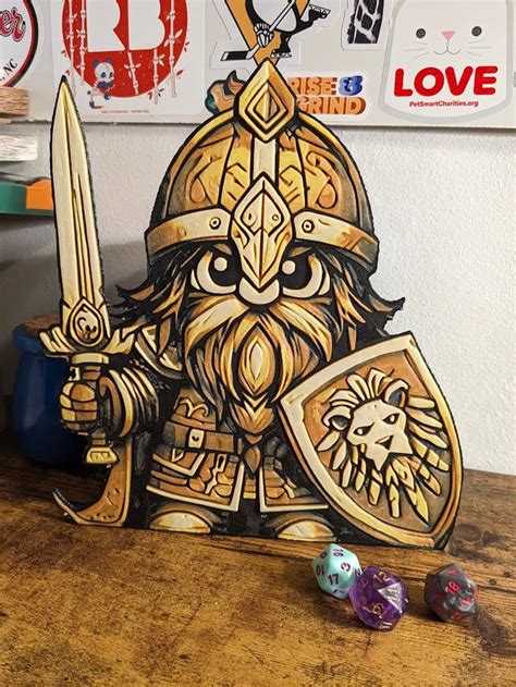 Dwarf Knight Unique Wall Art Etsy