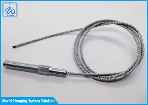 7x7 15mm Stainless Steel Wire Rope Assembly End Fittings With Swaged Eyebolt