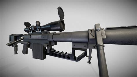 Rifle Cheytac M200 3d 3d Model M200 Cheytac Intervention Pbr Gameready
