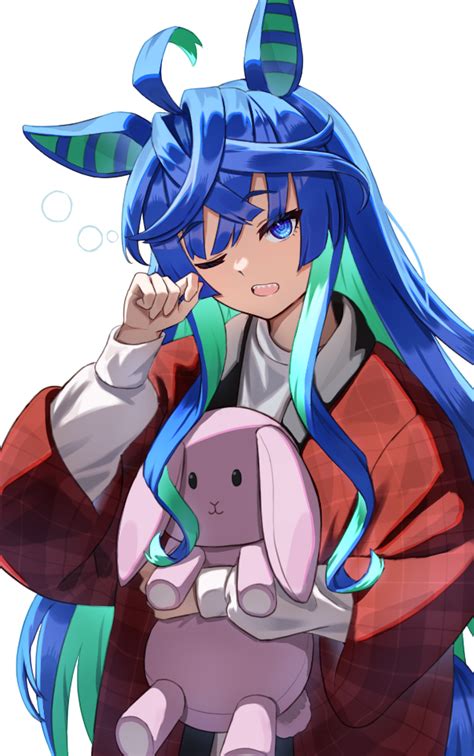 Utd Ponzu Supai Twin Turbo Umamusume Umamusume Commentary 1girl Ahoge Alternate