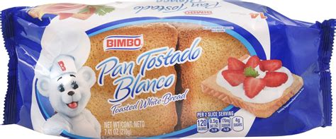 Bimbo Pan Tostado Blanco Original Toasted White Bread 14 Count