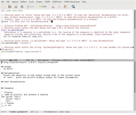 Viewing Documentation · Introduction To The Cider Clojure Ide For Emacs