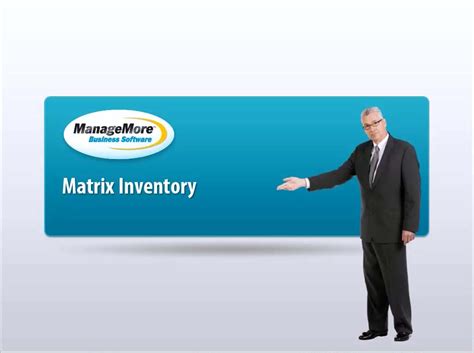 creating a matrix inventory item tutorial managemore business software
