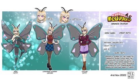 Mha Oc Amanda Degray Ref Sheet By Thedndking On Deviantart