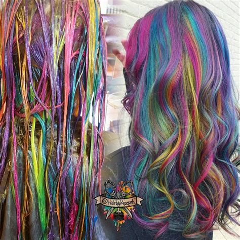 The Rainbow Oil Slick Melt Arcticfoxhaircolor Manicpanic